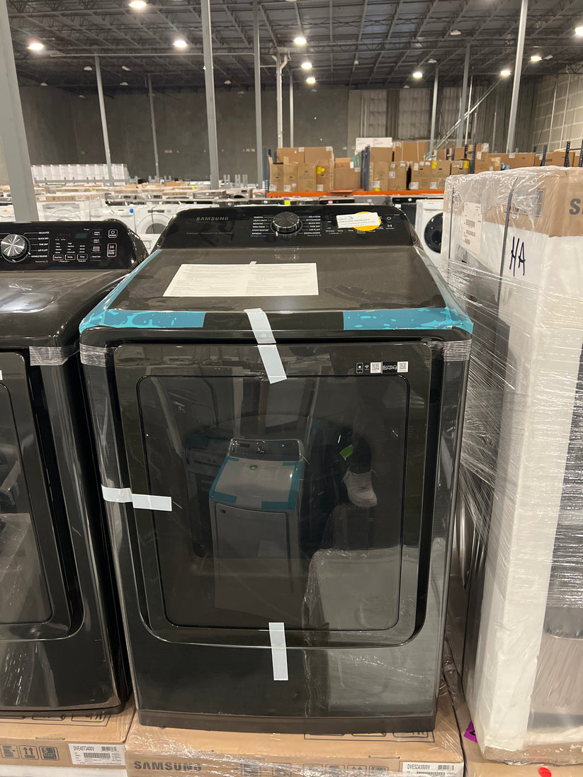Samsung 7.4 cu. ft. Smart Electric Dryer with Steam Sanitize+ in Brush ...