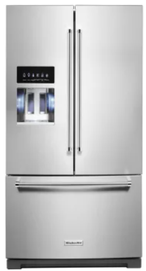 KitchenAid KRFF577KPS 36 Inch Freestanding French Door Refrigerator wi ...